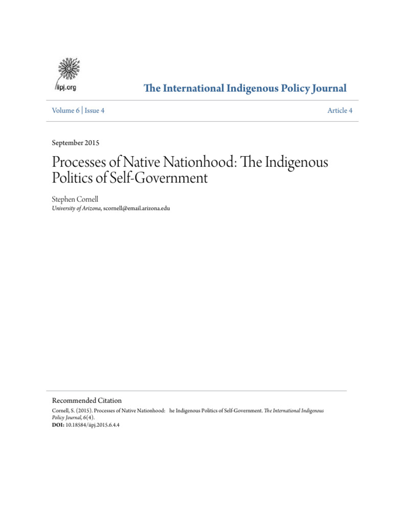 Cornell_2015_Native_nationhood_Indigenous_politics | PDF | Indigenous ...