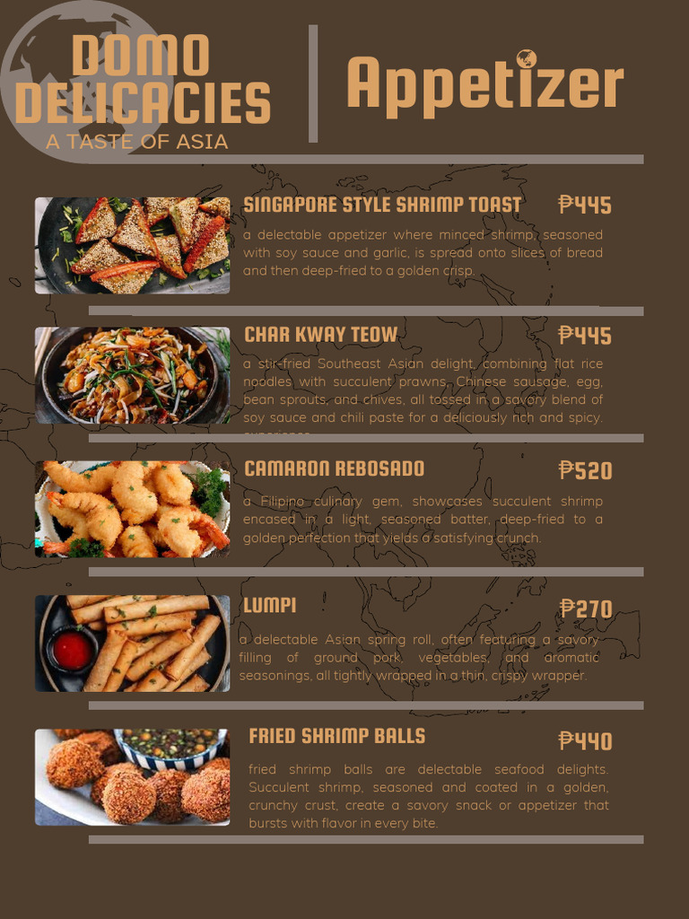 Orange & White Simple Food Menu.pdf 2 | PDF | Western Cuisine | Food ...