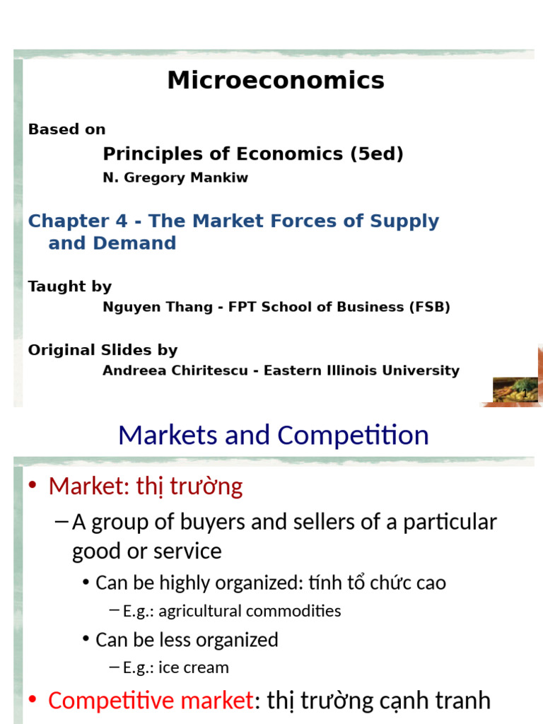 Chapter 4 - The Market Forces of Supply and Demand | PDF | Supply ...