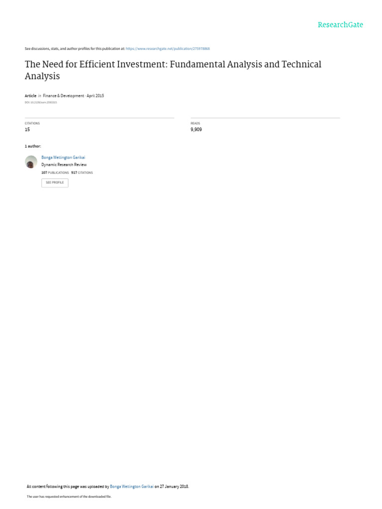 Efficient Investment Strategies Explained | PDF | Technical Analysis ...
