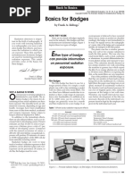 TLD Badge Usage Guidelines in Radiology | PDF | X Ray | Radiography