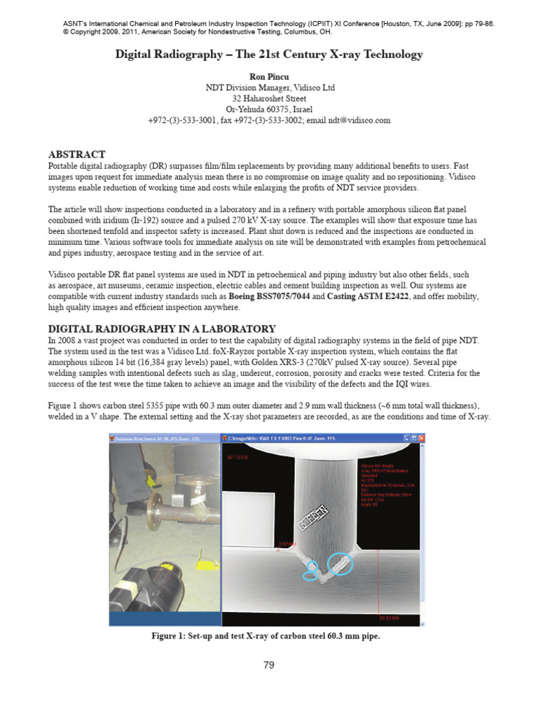 Digital Radiography The 21 ST Century Xray Technology | PDF ...