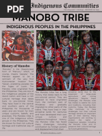 Manobo Tribe: Culture & Challenges | PDF | Southeast Asia | Ethnic Groups