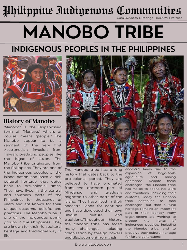Manobo Tribe: Culture and Challenges | PDF | Philippines | Ethnic Groups
