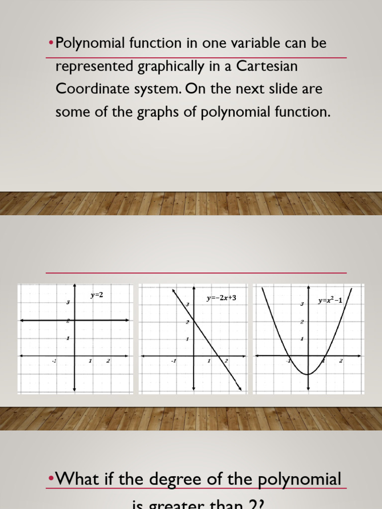 Characteristics of Polynomial Function | PDF | Function (Mathematics) | Polynomial