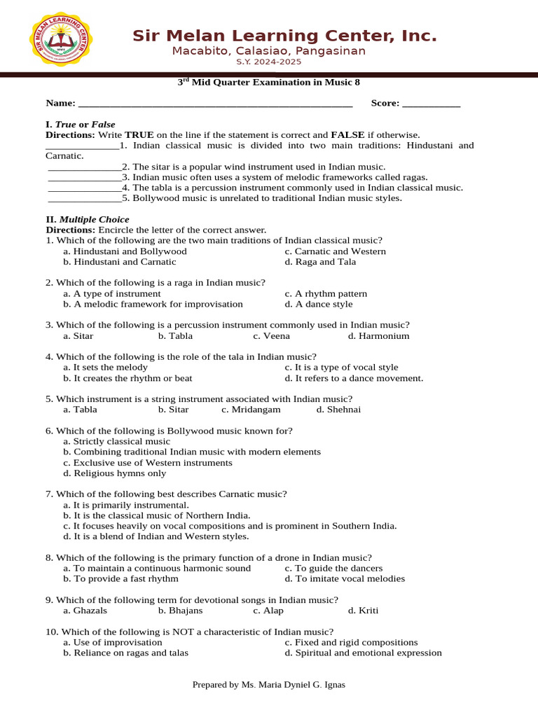 Music and Arts Exam for Grade 8 | PDF | Volleyball | Infection