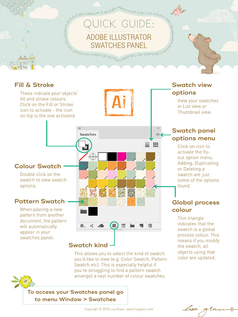 Quick Guide-Swatches Panel AI | PDF | Computing Platforms | Microsoft ...