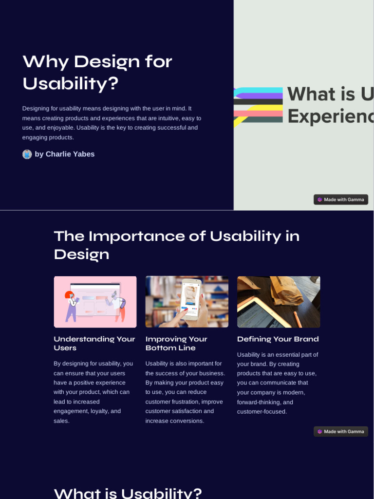 HCI 2 Why-Design-for-Usability | PDF | Usability | Business
