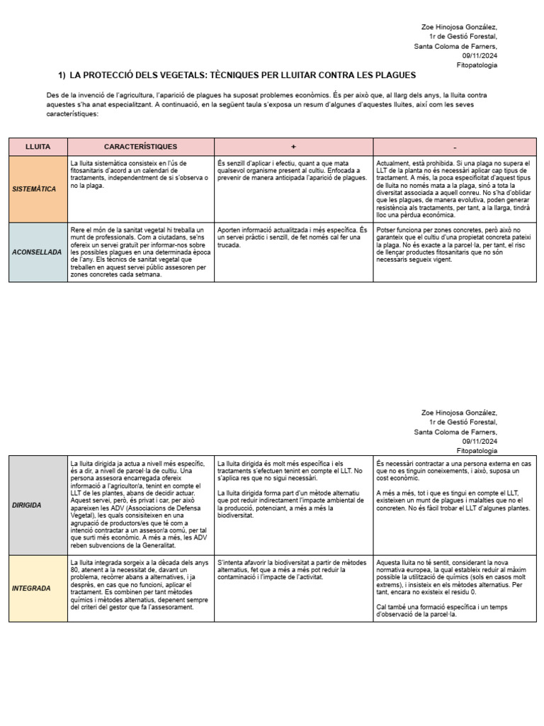 Apunts Fito - 2 - Protecció Dels Vegetals - Trampes | PDF