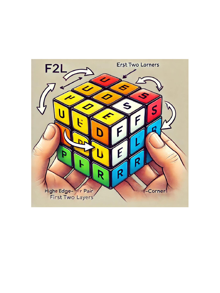 Guía F2L: Insertar Pares en Rubik | PDF