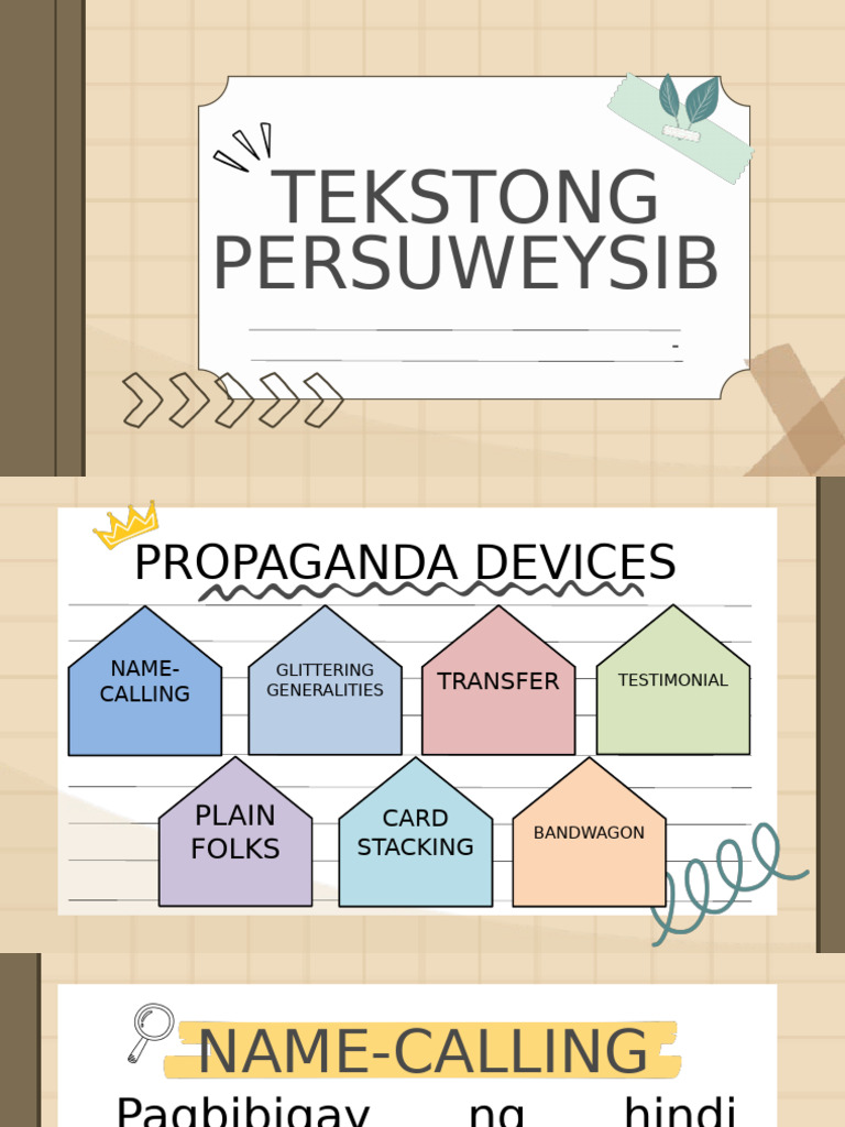 Tekstong-Persuweysib | PDF