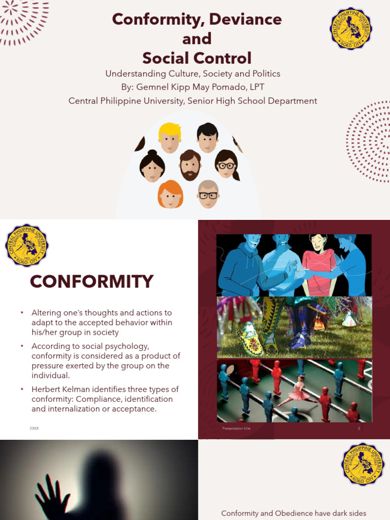Conformity and Deviance in Society | PDF | Deviance (Sociology ...