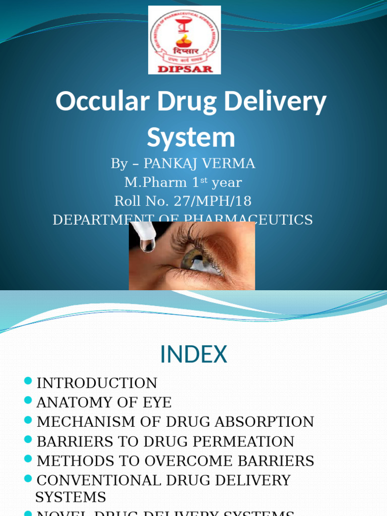 Intracameral Drug Delivery in Ophthalmics | PDF | Cornea | Human Eye