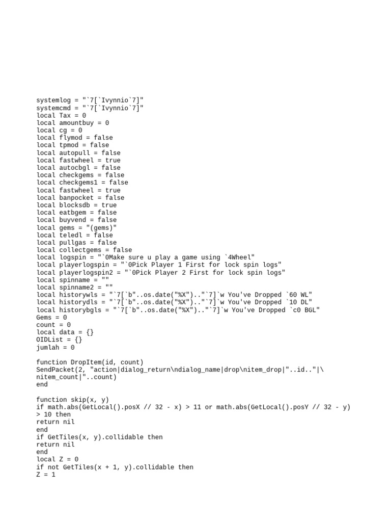 Recode CPS Helper Ivynnio - Lua | PDF | Computing