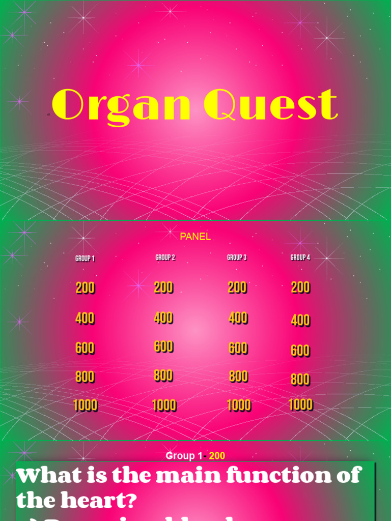 Organ Quest Ppt Game.pptx | PDF | Digestion | Blood