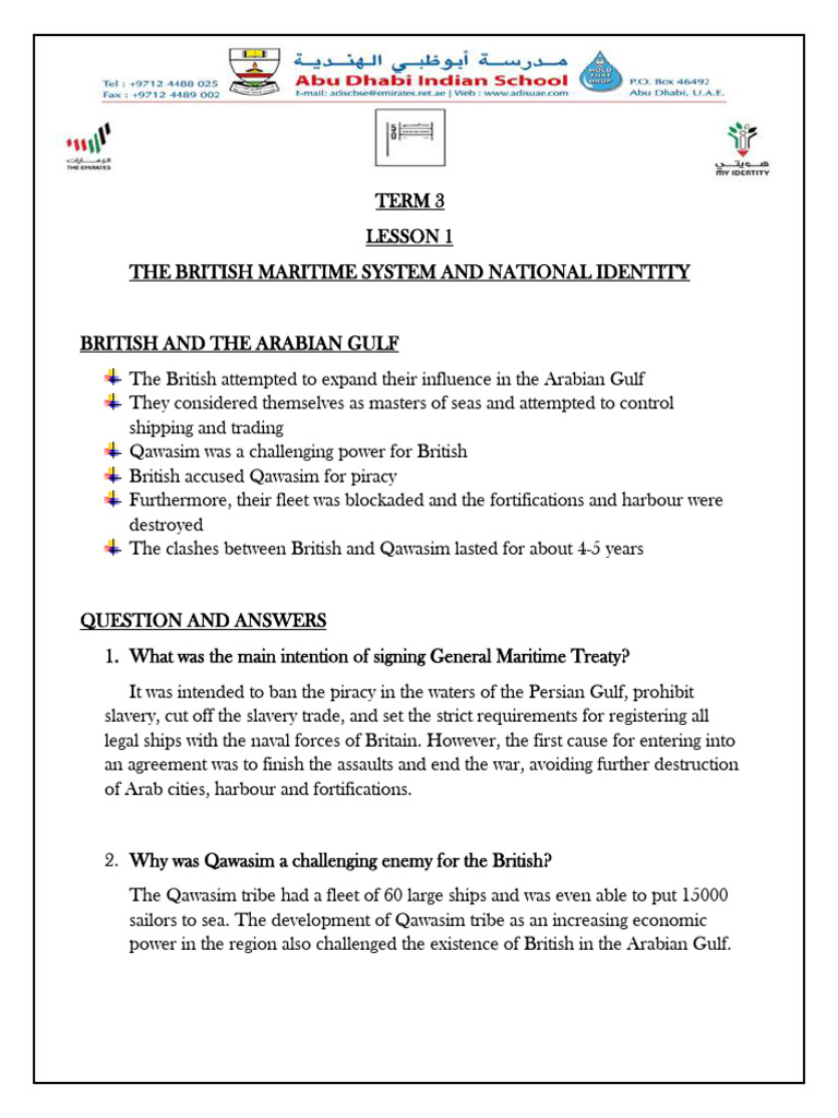 British Maritime - Notes | PDF | United Arab Emirates