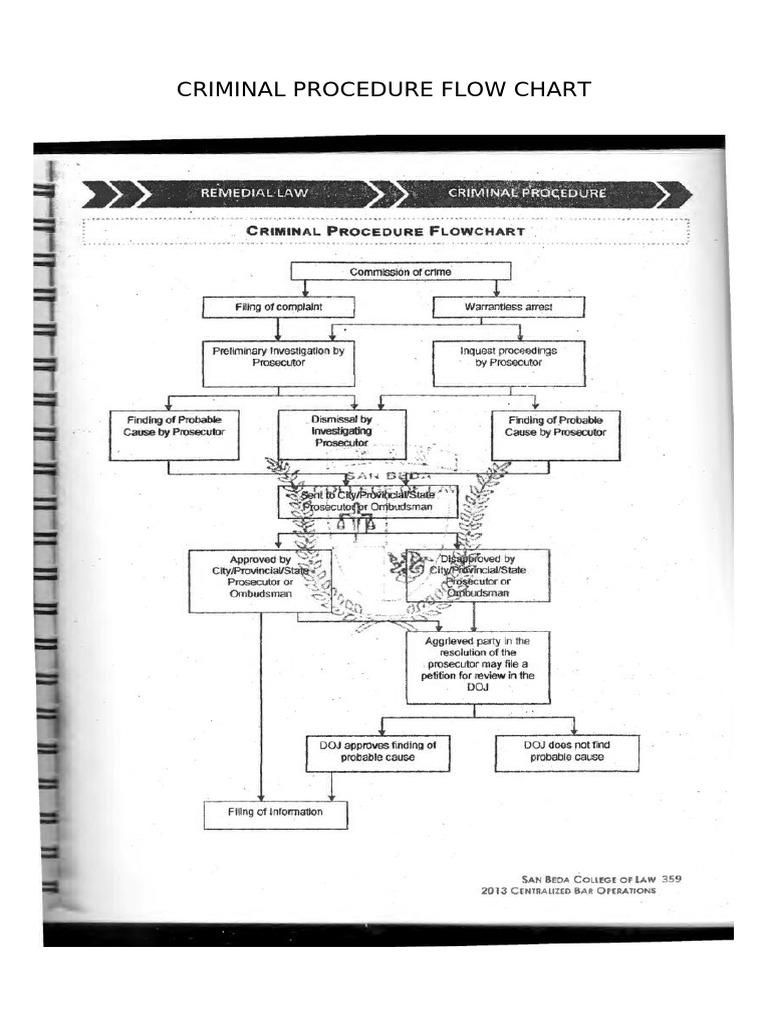 Criminal Procedure Flow Chart | PDF