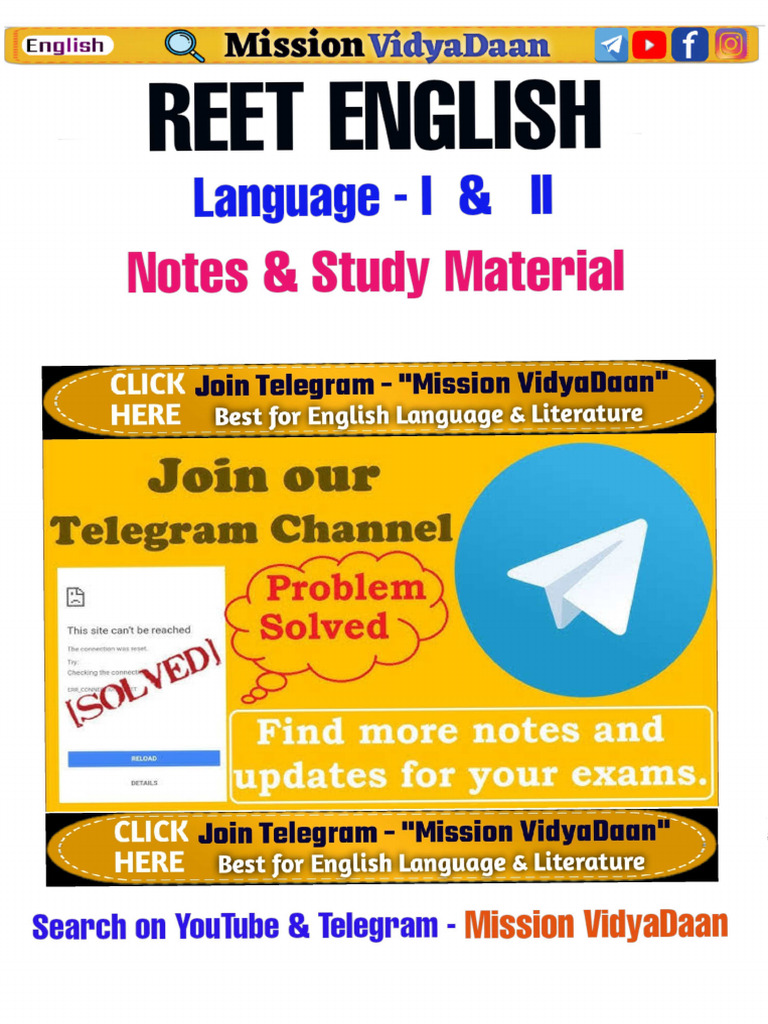 REET Language 1 & 2 | PDF