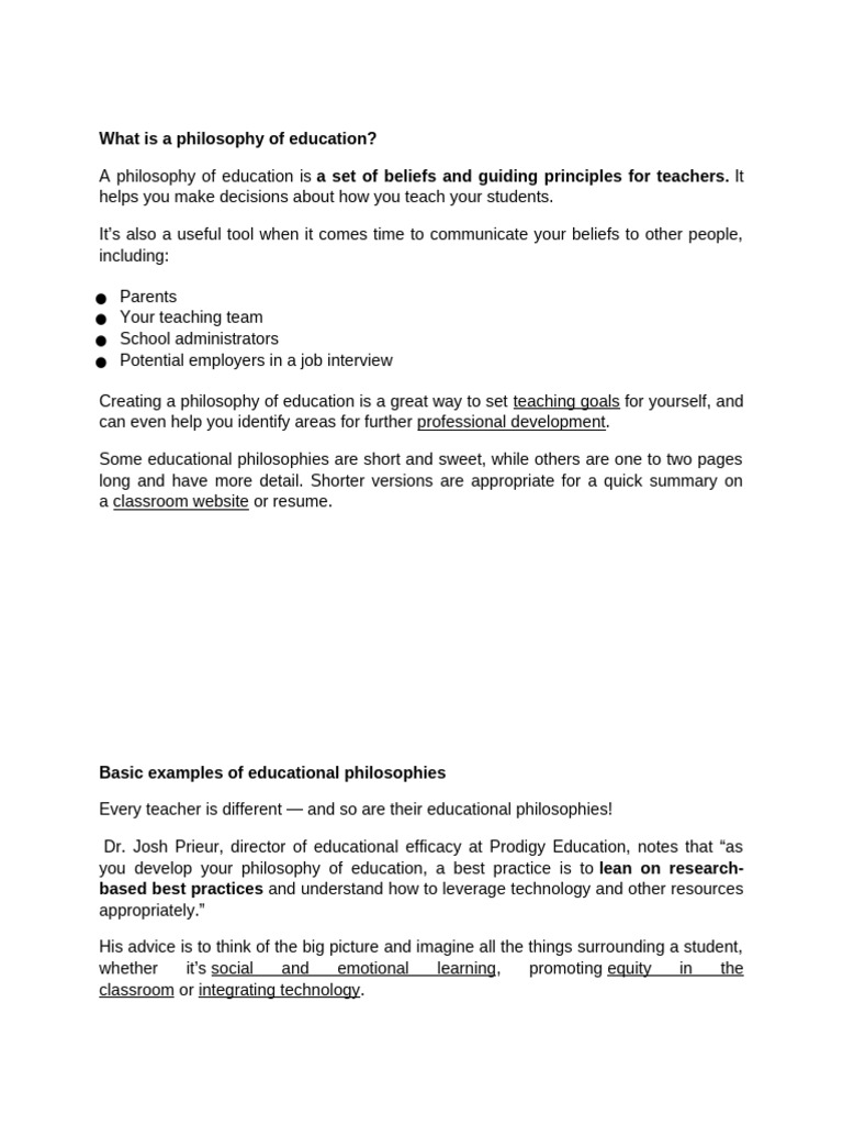 Philosophy of Education | PDF | Philosophy Of Education | Teachers