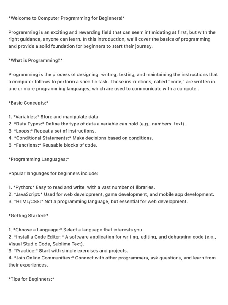 CPG FILE FOR BEGINNERS | PDF