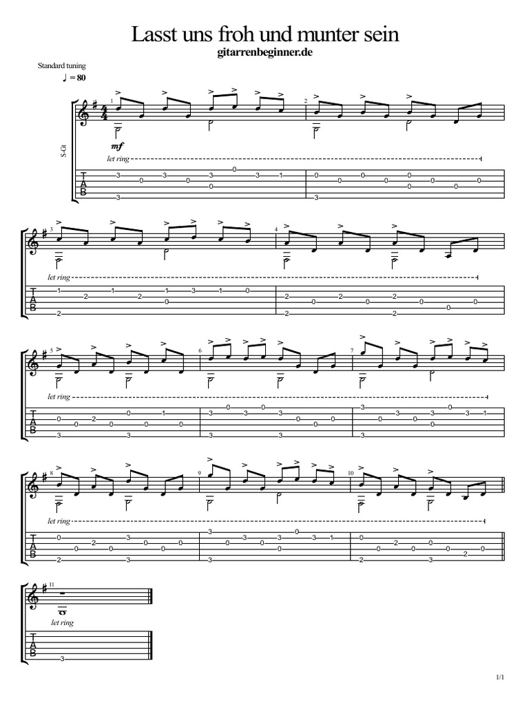 09 - Lasst Uns Froh Und Munter Sein Melodie 2 | PDF