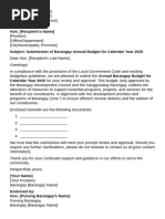 Barangay Appropriation Ordinance - Revised Blank | PDF | Budget ...