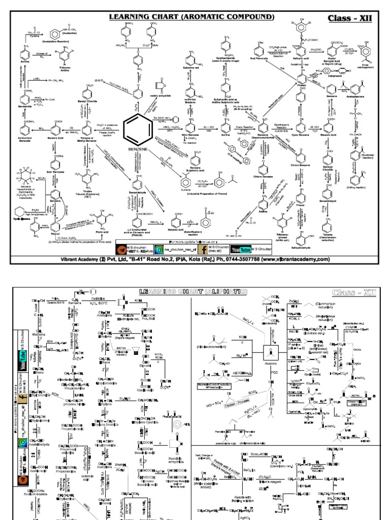 Learning Chart (Aromatic Comp_final..Ppt-Invert (2) | PDF