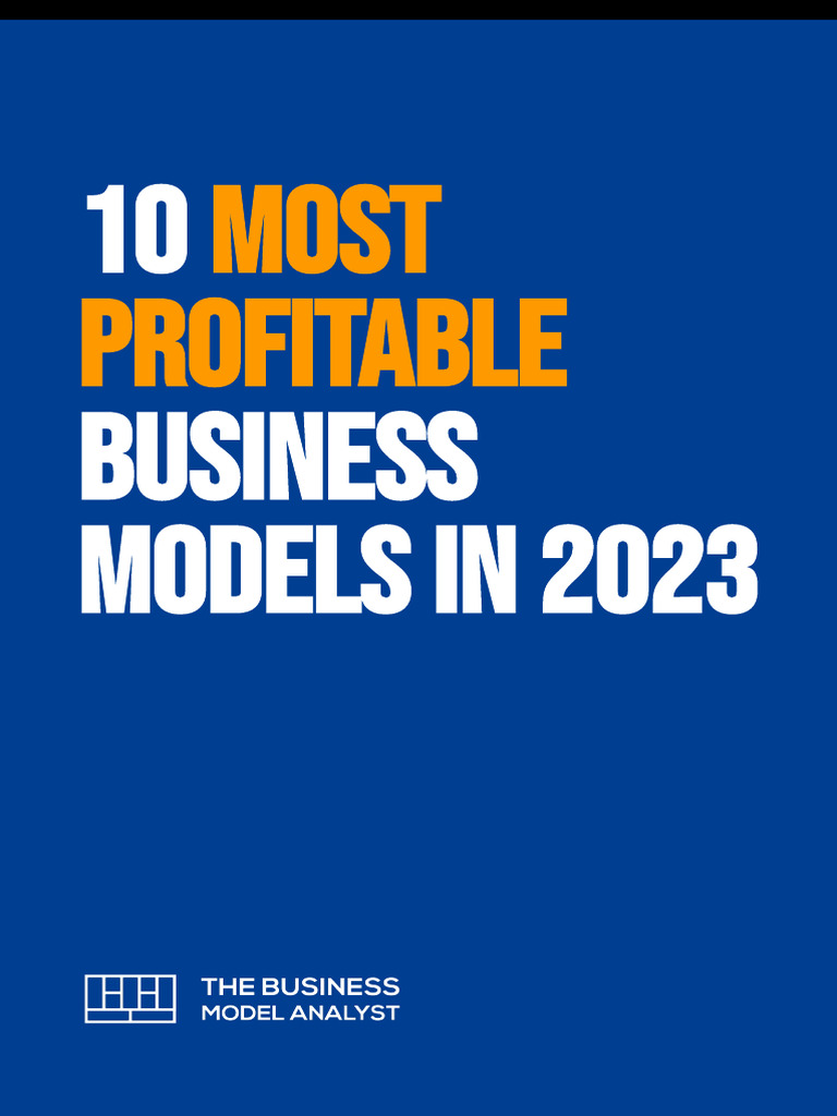 10 Most Profitable Business Models in 2023-Lib6ou | PDF | Subscription ...
