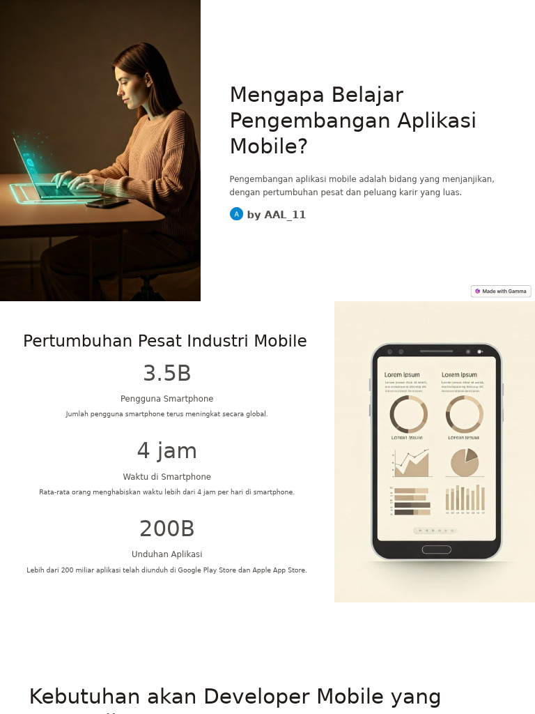 Mengapa Belajar Pengembangan Aplikasi Mobile | PDF