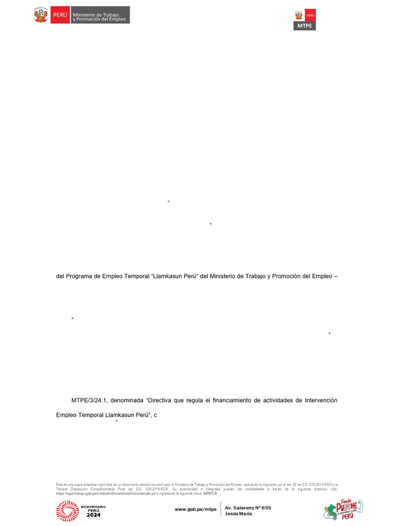 OFICIO-000727-2024-MTPE E INFROME #004-2024-MFRV 04-0018-AII-78 Yanque DEF | PDF