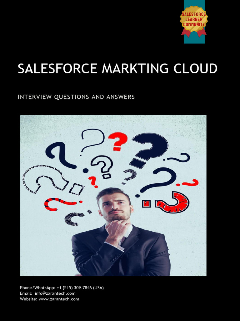 Interview Questions - Salesforce Marketing Cloud | PDF | Marketing ...