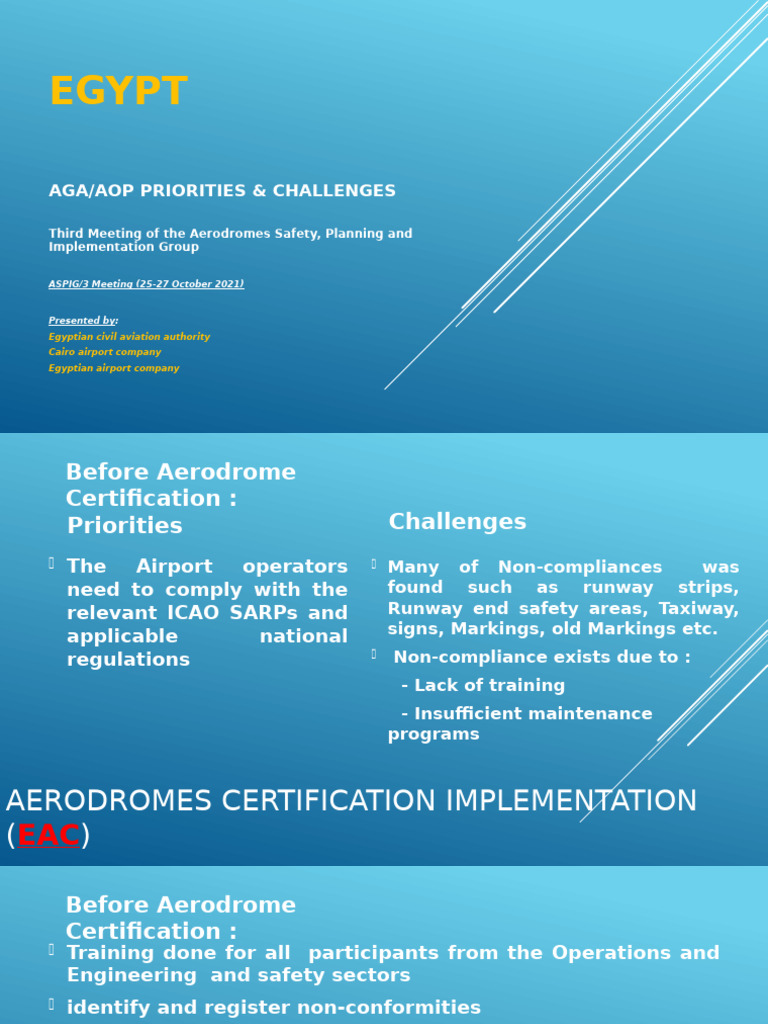 State Aga-Aop GRF Acdm Mile Kpi Cert | PDF | Runway | Airport