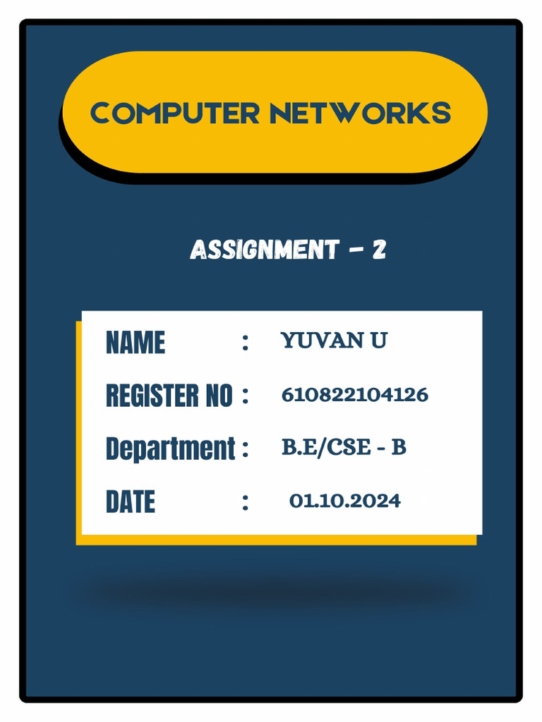 CN Assignment - 2 | PDF