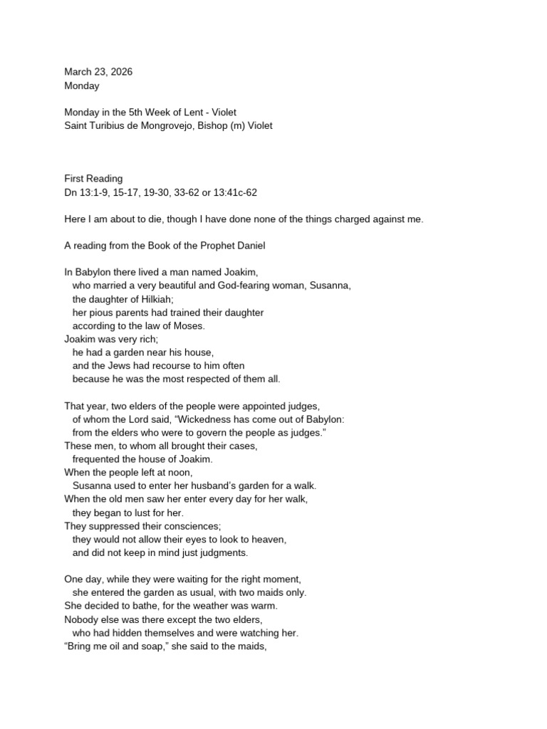 March 23, 2026 | PDF | Jesus | Gospels