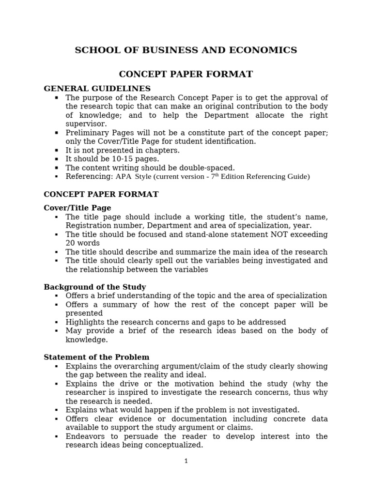 SOBE Concept Paper Format | PDF | Methodology | Scientific Method