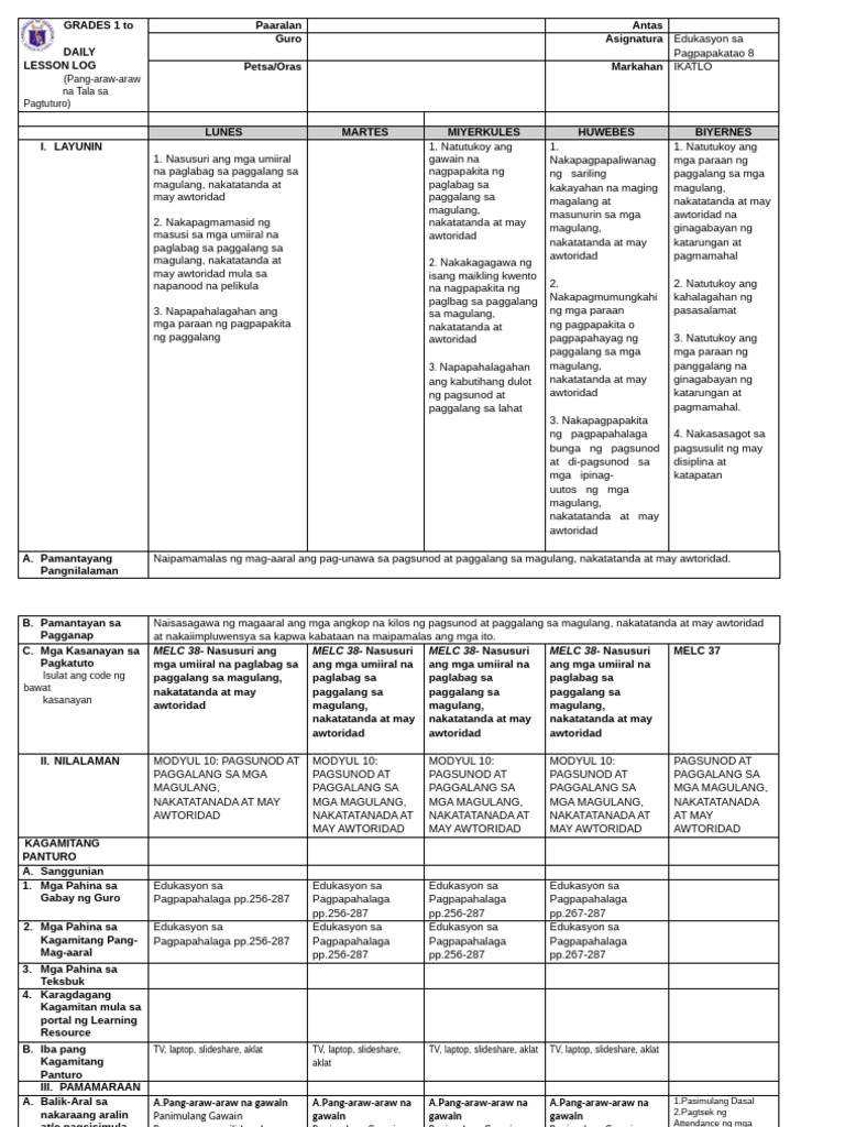 Q3 W6 General Curriculum | PDF