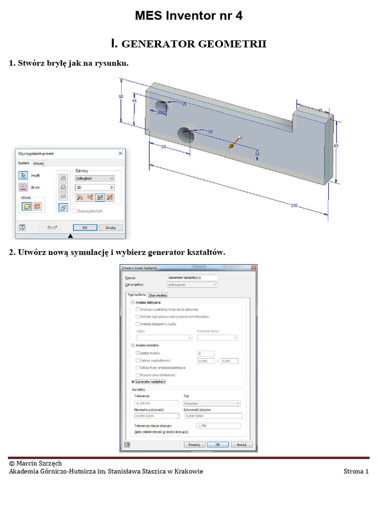 Inventor - Rama - Generator Geometrii - 2024 | PDF