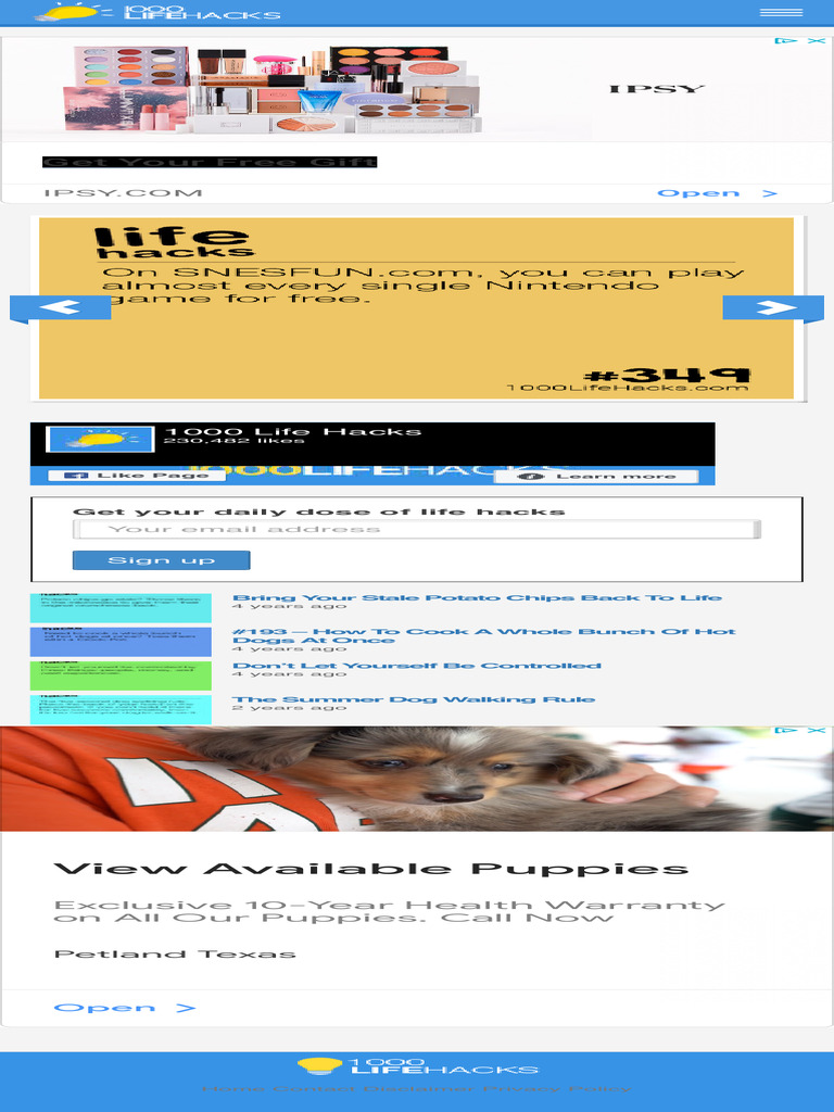 1000 Life Hacks | PDF
