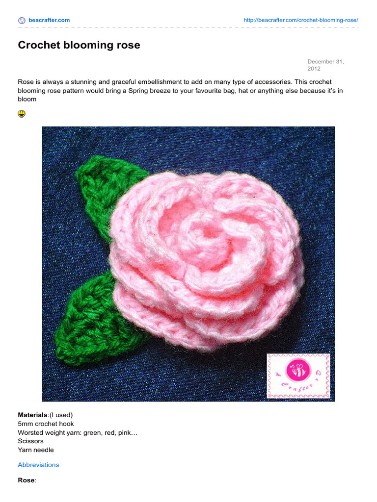 Blooming Rose | PDF