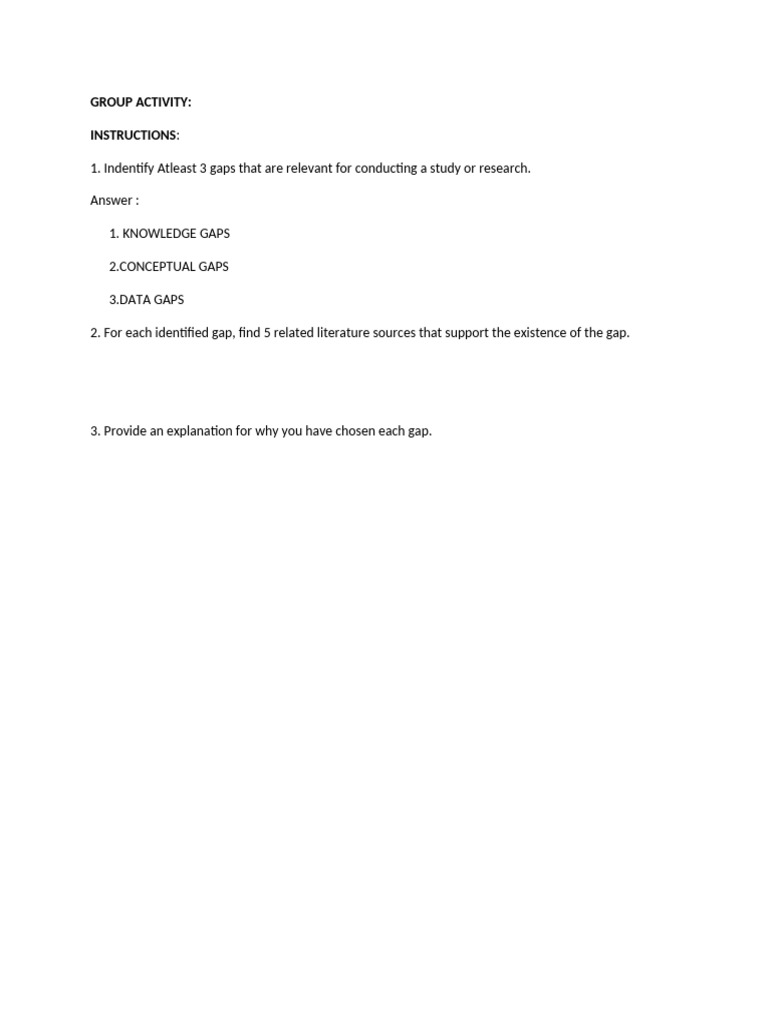 Identifying Research Gaps Guide | PDF