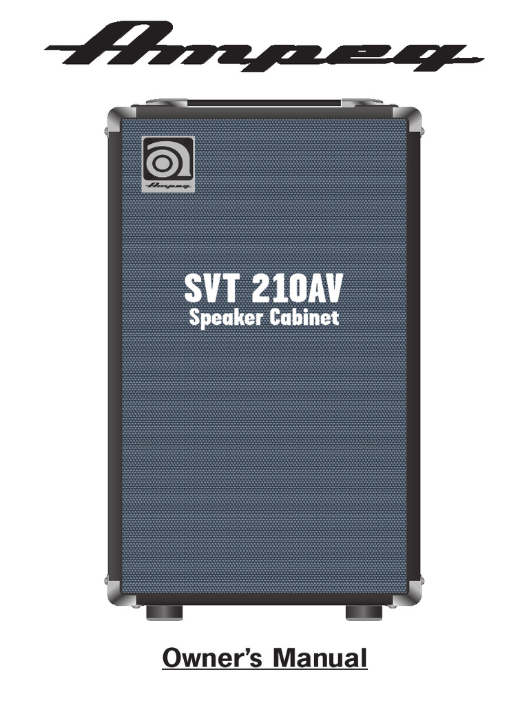 Ampeg Svt 210av | PDF | Electronics | Electrical Engineering