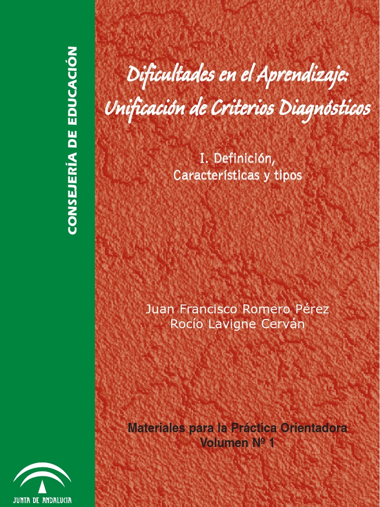 Dificultades en el Aprendizaje: Unificación de Criterios Diagnósticos | Discapacidad de ...