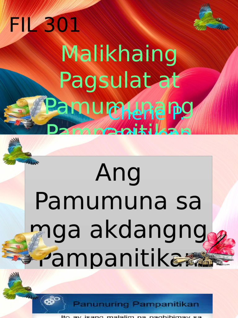 Fil 301 Report | PDF