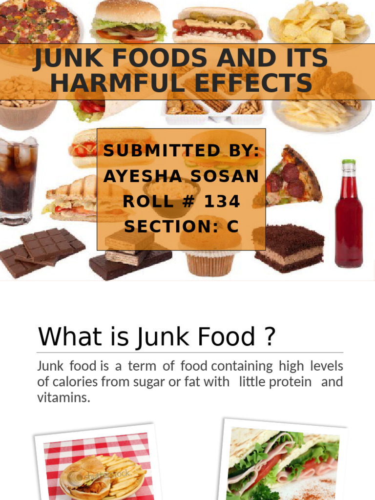 Harmful Effects of Junk Food | PDF | Foods | Junk Food