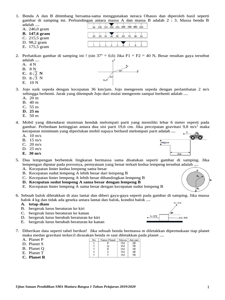 LATIHAN SOAL USP | PDF