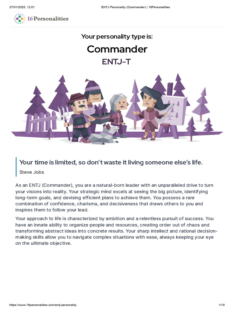 ENTJ Personality (Commander) _ 16Personalities | PDF | Psychological ...