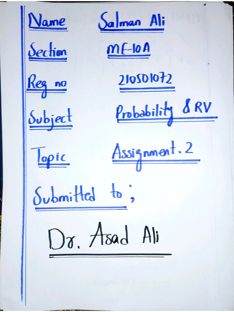 Salman P & RV Assignment No.2 Upd | PDF