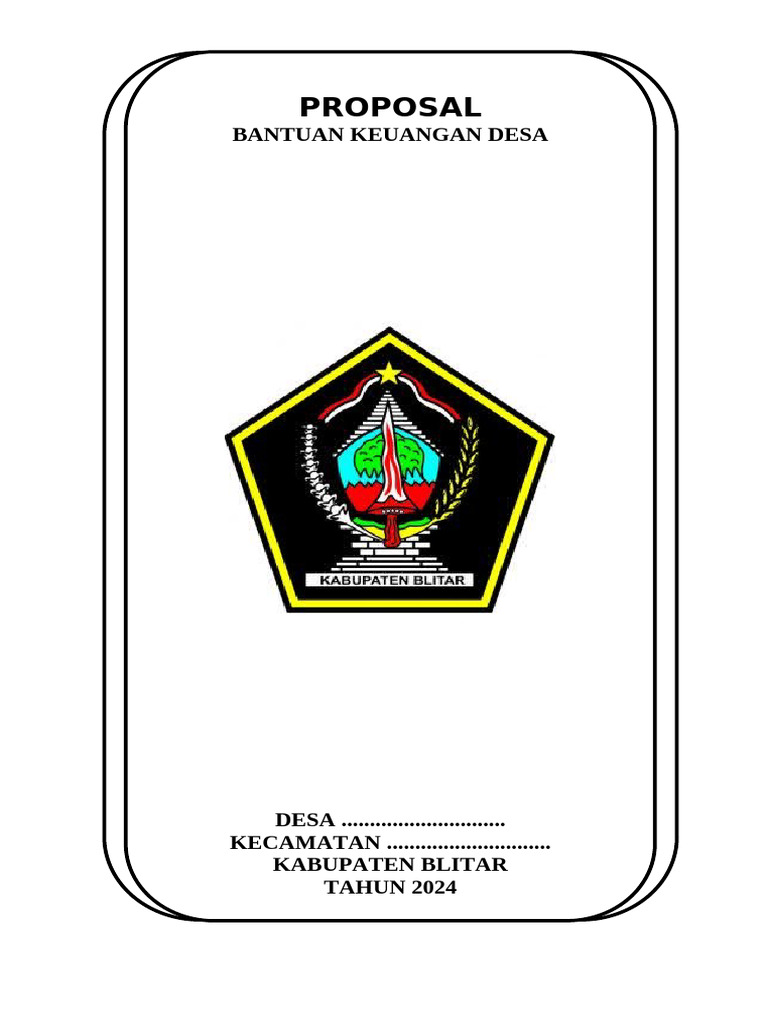 Proposal Bantuan Keuangan Desa Blitar | PDF