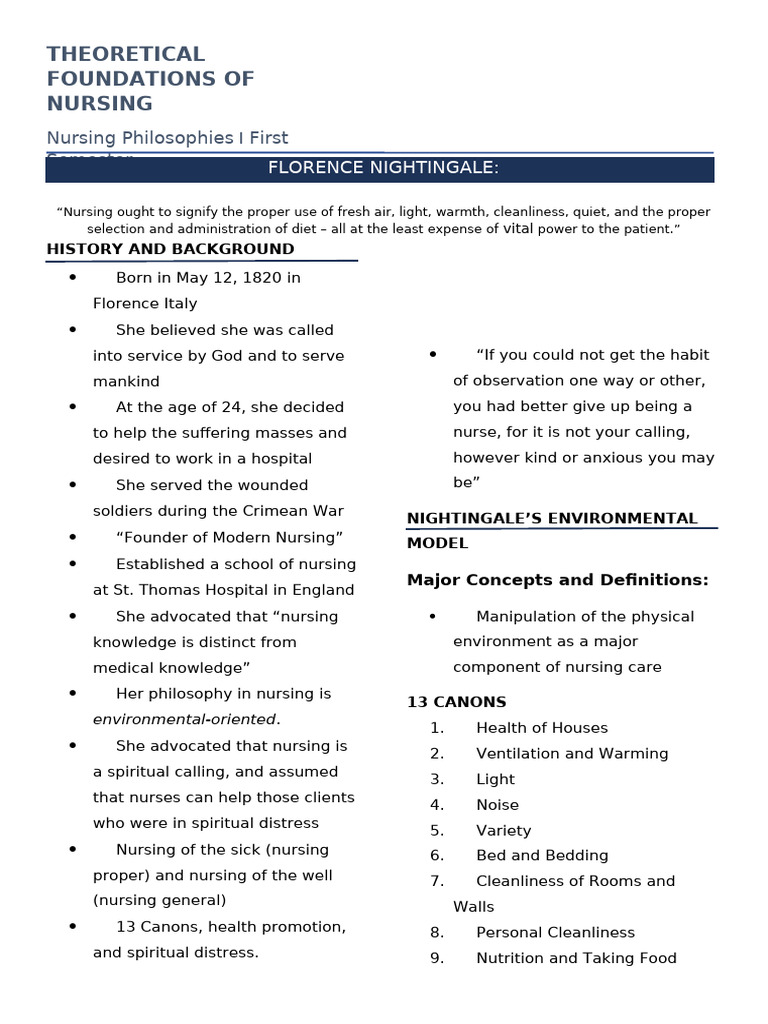 TFN Trans | PDF | Nursing | Florence Nightingale