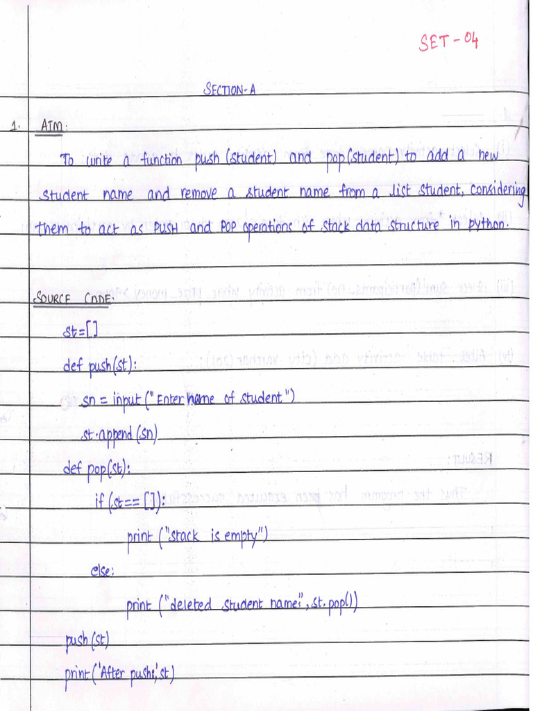 CS Practical Set - 4 | PDF